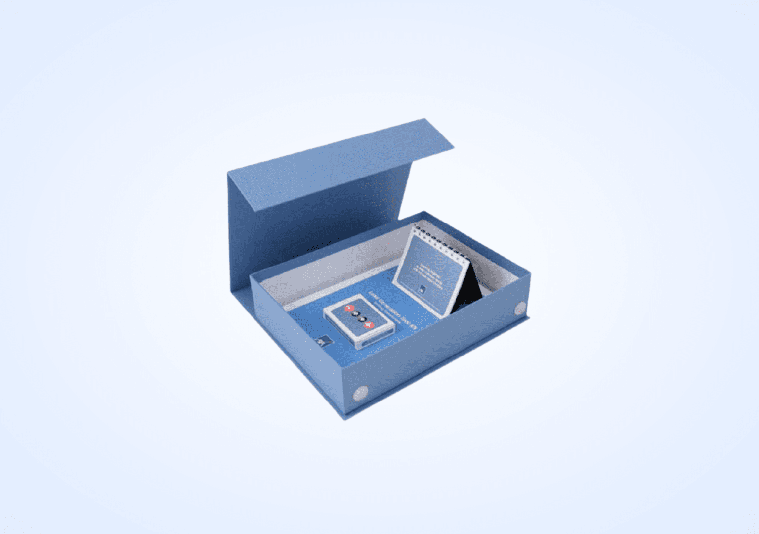 Custom Booklet Marketing Box - Silver Edge Packaging