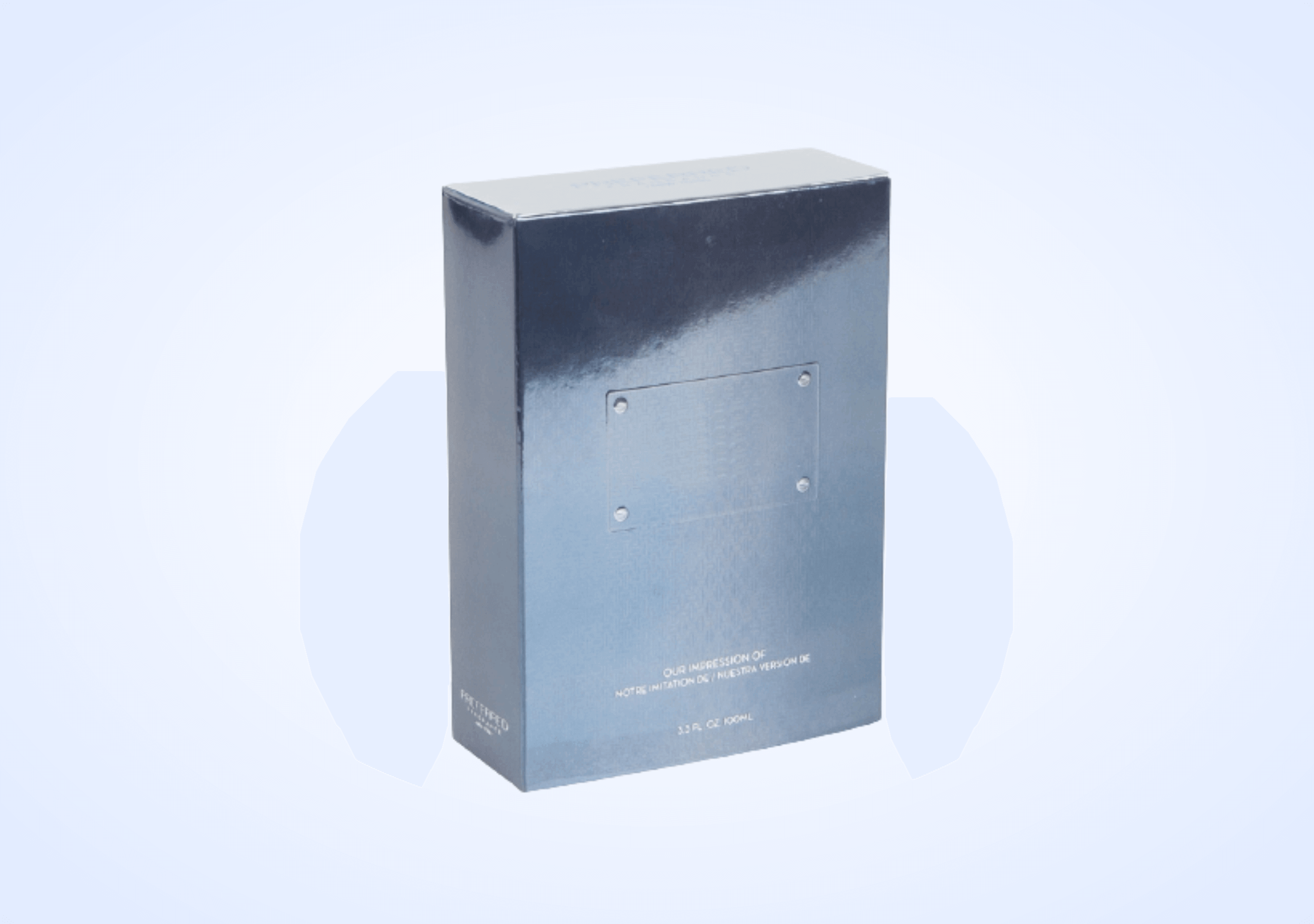 Custom Card Stock Perfume Boxes - Silver Edge Packaging