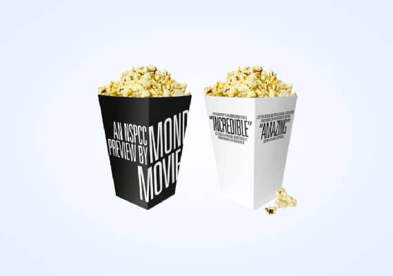 Custom Popcorn Boxes with Your Logo - Silver Edge Packaging