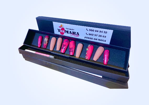 Custom Press On Nails Boxes - Silver Edge Packaging